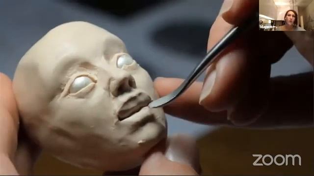 Мария Сопова. Простые методики лепки кукольной головы [AkAeJCIrYiw]