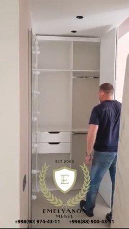 Шкаф с механизмом  винг лайн от Hetich.