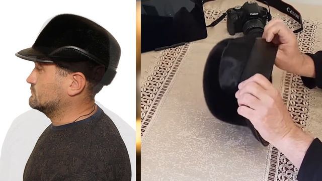 Кепка "Алекс "из меха нерпы