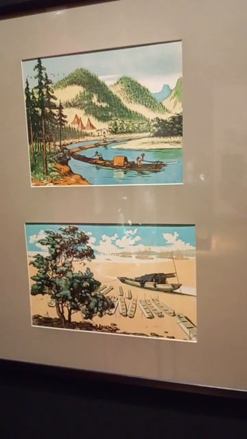 Ксилографии на нескольких досках. Произведения китайских мастеров.