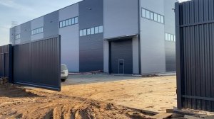 Откатные ворота 11,5 м x 2,8 м - закрывание