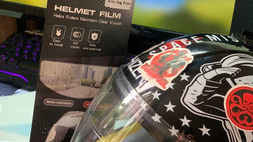 Устанавливаем пинлок на шлем HIZER 109