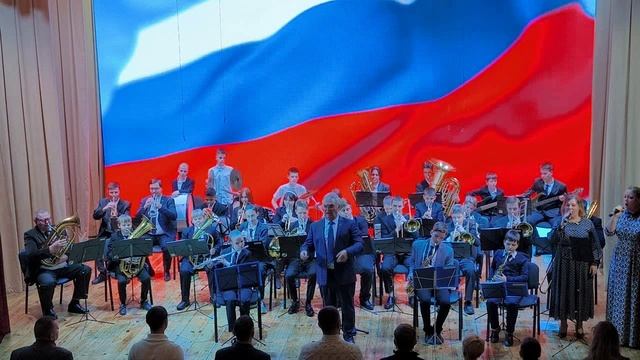 Гимн Российской Федерации в исполнении духового оркестра Алушта Алуштинской ДМШ