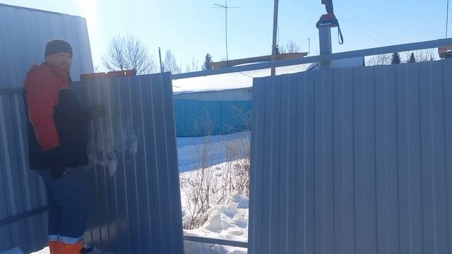 строим дачу. 9 серия. забор