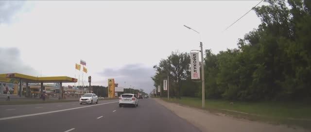 Дорога Орел - Мценск из окна автомобиля, Трасса М2 / E105