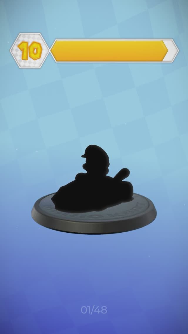 Угадай персонажа Mario Kart 8 Deluxe по силуэту. 01/48.