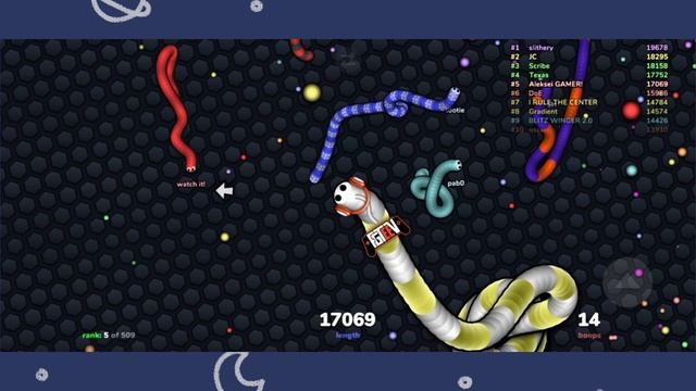 Играю в Slither.io!