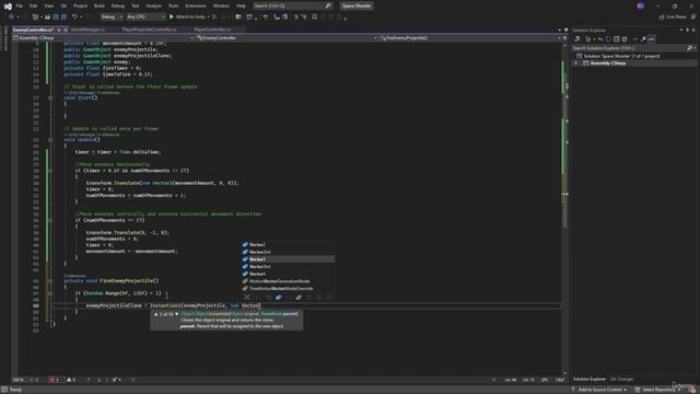 Creating a Space Invaders Game Using Unity and C#