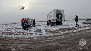 Тренировка спасателей на высоте