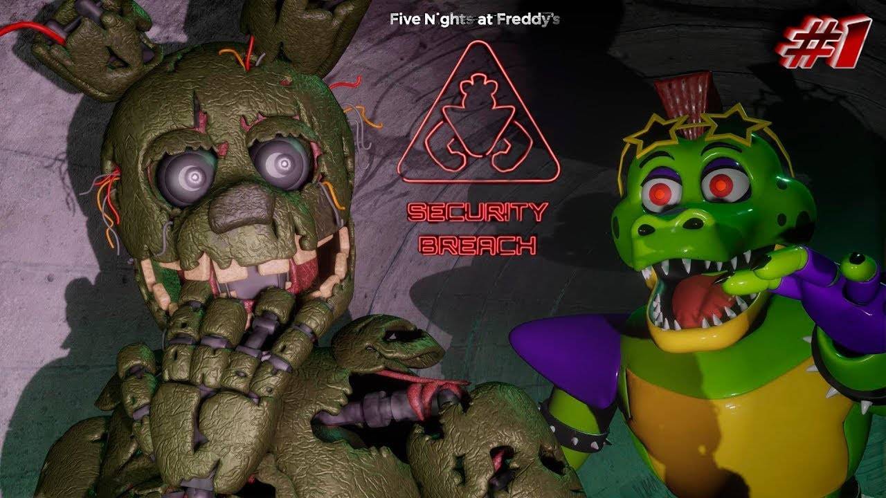 [FNAF SFM] СПРИНГТРАП ПЕРВЫЙ РАЗ ИГРАЕТ ВО FNAF 9 SECURITY BREACH #1
