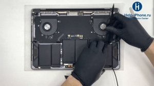 Замена аккумулятора на MacBook Pro A1989 (2018), чистка от пыли и замена термопасты
