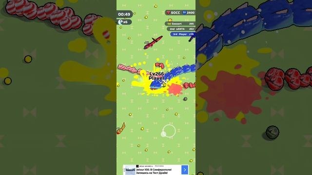 видео про игру Snake Clash.io 🐍 1 серия
