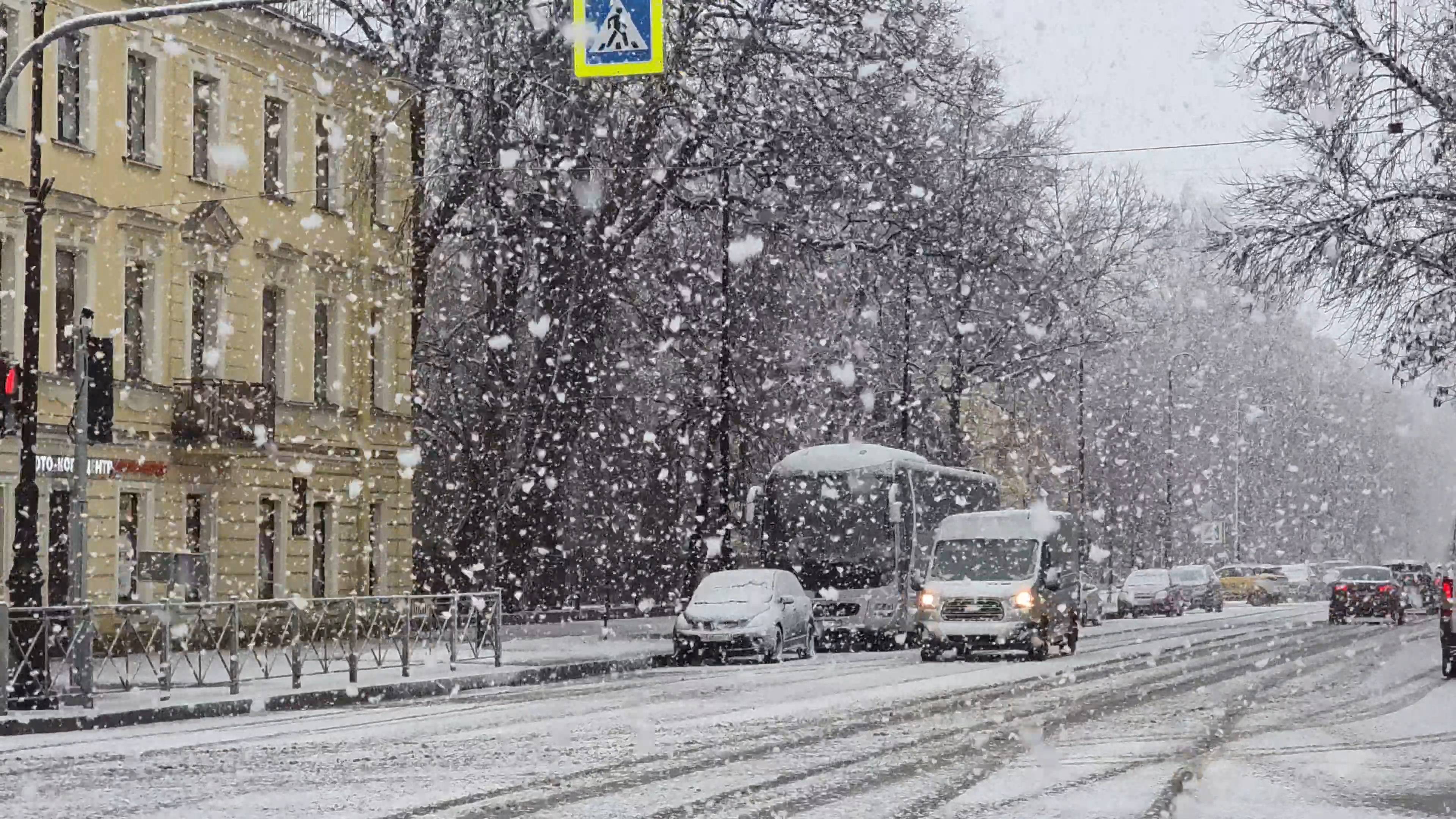 СНЕГОПАД — Кронштадт 04.03.2025 г.