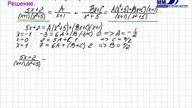 3_20_Неопределенный интеграл Разложение на простейшие дроби Часть 2