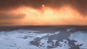 ❄️ Снег в пустыне Варзане, провинция Исфахан.