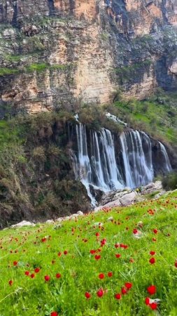 💚 Водопад Шеви в районе города Дезфуль, провинция Хузестан, Иран