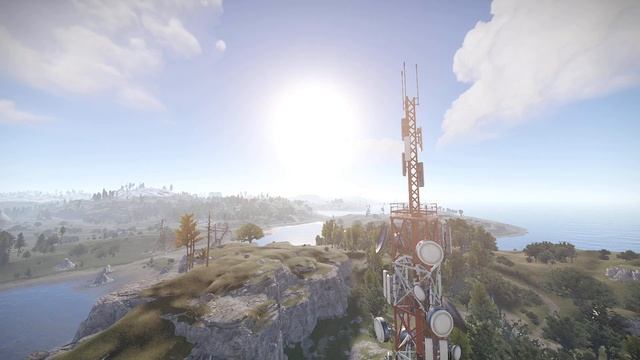 День в Rust, антенна у ракетной шахты