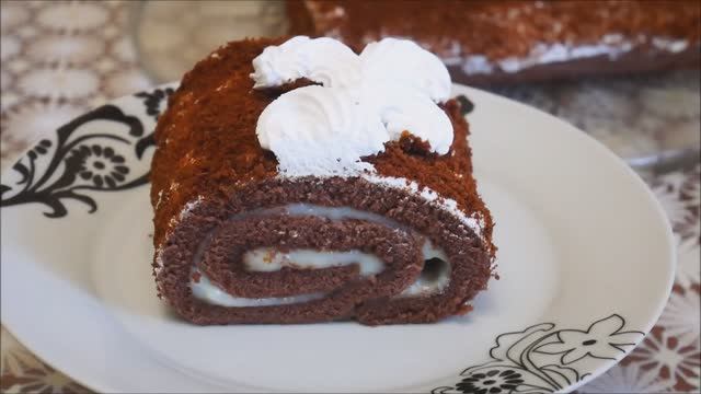 Самый НЕЖНЫЙ,МЯГКИЙ и ВКУСНЫЙ шоколадный рулет Рецепт ШОКОЛАДНОГО рулета Вкусная домашняя выпечка