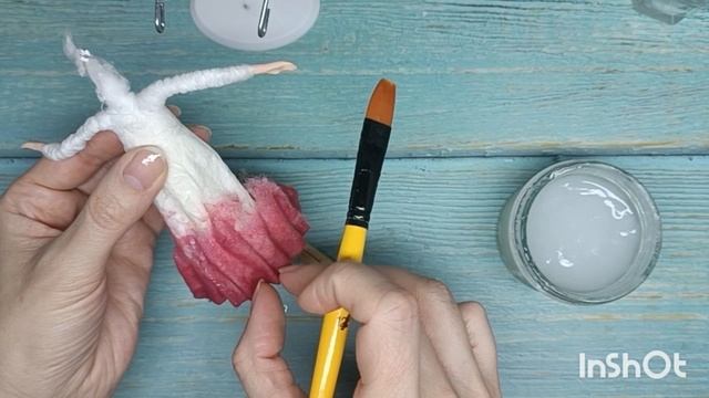 Ватный сарафан с рюшами для ватной девочки, часть 1