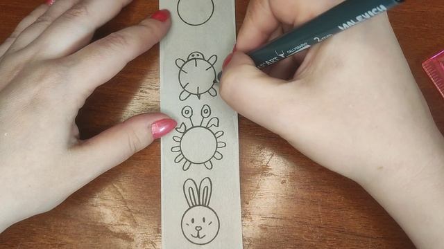Как нарисовать зверей из кружочков
