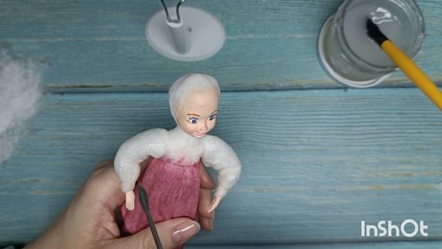 Ватный сарафан с рюшами для ватной девочки. Часть 2