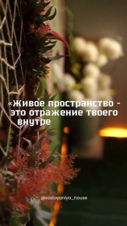 Живое пространство - это отражение твоего внутреннего мира