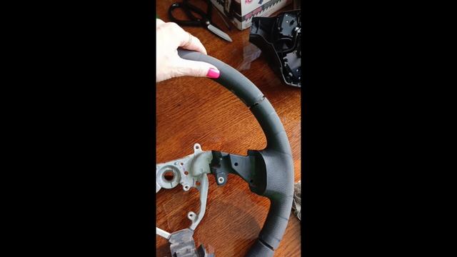 Перетяжка руля от TOYOTA Corolla после оплётки с леской🥹