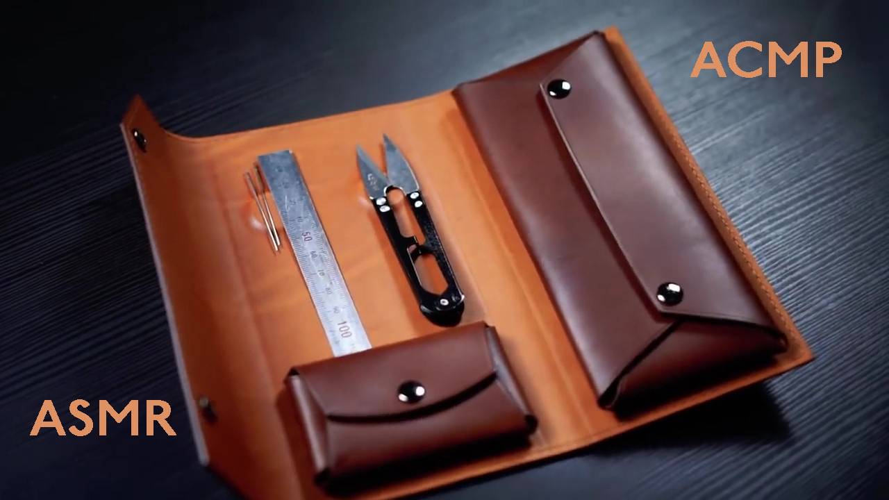 ASMR/АСМР кожаный чехол мастер-класс DIY