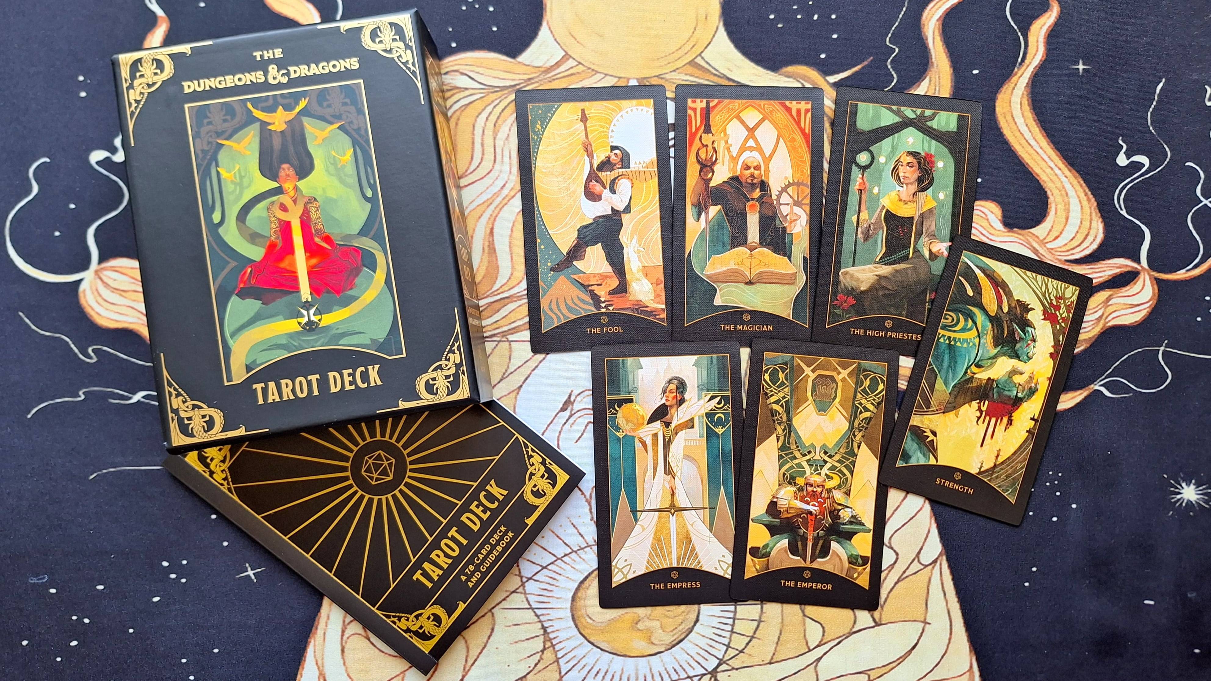 Обзор колоды 🐲 "ТАРО ПОДЗЕМЕЛЬЯ И ДРАКОНЫ" 🐲 "THE DUNGEONS & DRAGONS TAROT DECK" 🐲🧝🧙♂️🐦🔥