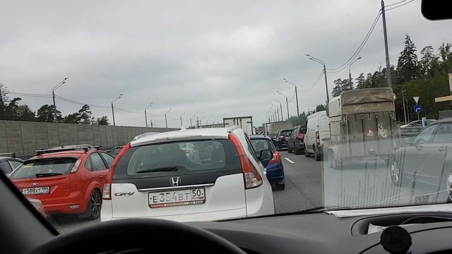 Пробка на Новой Риге в сторону области 30.05.2020.