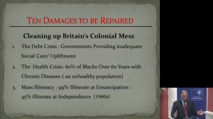 Professor Sir Hilary Beckles speaks about reparatory justice in at Oxford University