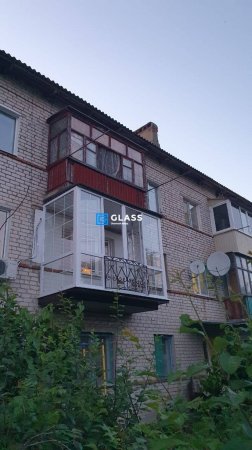 Французское остекление балкона от пола до потолка Оконный завод Glass в Пятигорске КМВ КБР  - после