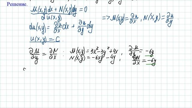 ДУ1пор Уравнения в полных дифференциалах