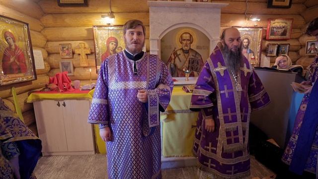 Диакон Даниил Булычев принял участие в Литургии Преждеосвященных Даров