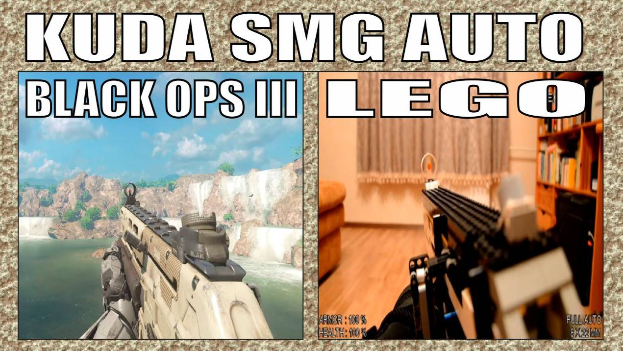 ЛЕГО ОРУЖИЕ | ПИСТОЛЕТ - ПУЛЕМЕТ KUDA ИЗ COD BLACK OPS 3 | АВТО - ОГОНЬ