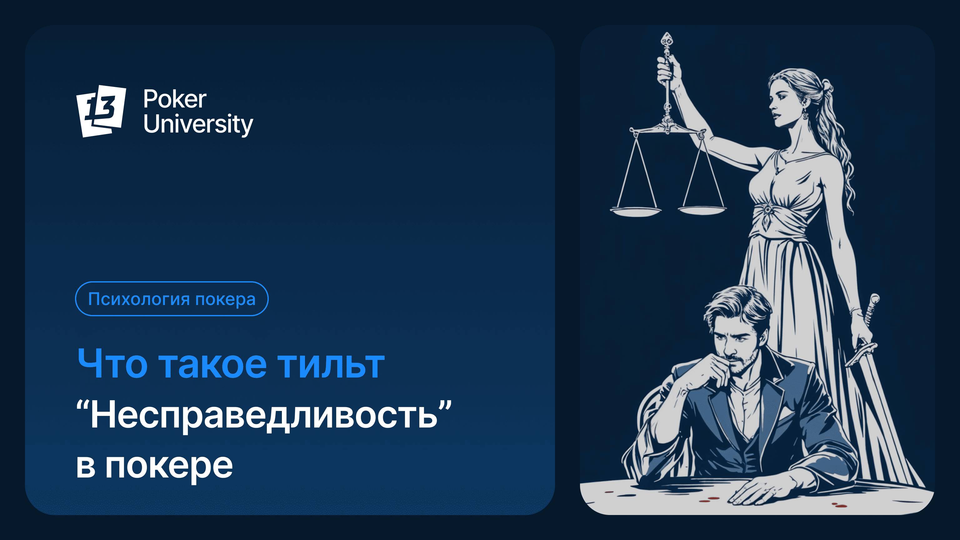 Что такое тильт “Несправедливость” в покере