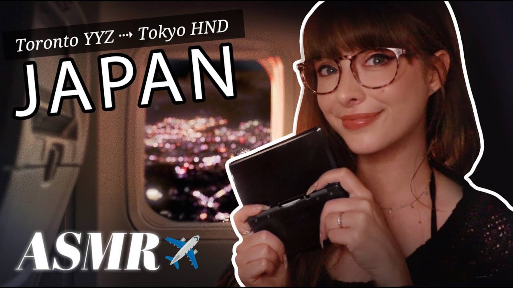 [Rainessa ASMR] Fly with me to Tokyo, Japan! 🇯🇵 ⟡ Sit Back & Relax ⟡ Ambient Airplane White Noise