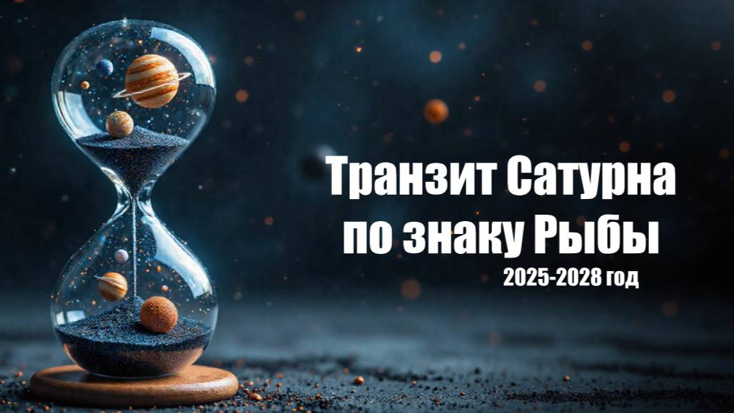 Транзит Сатурна по знаку Рыбы 2025-2028
