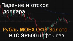 Прогноз курса рубля, рост ОФЗ, коррекция и рост акций РФ,  золото, нефть, BTC, газ, SP500