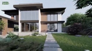 Green Planet. Лужки. Дневная визуализация. Ландшафтный проект.