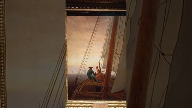 Ночь в гавани. Сестры. Каспар Давид Фридрих.