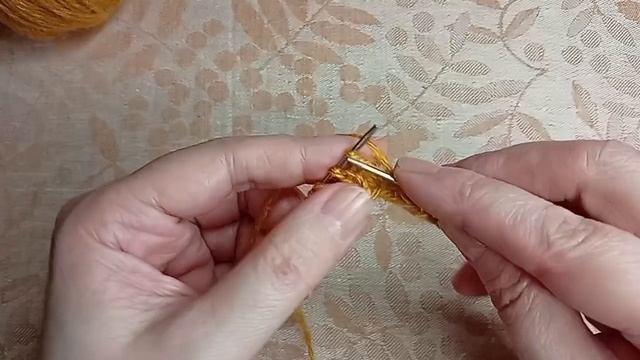 Жемчужный узор спицами