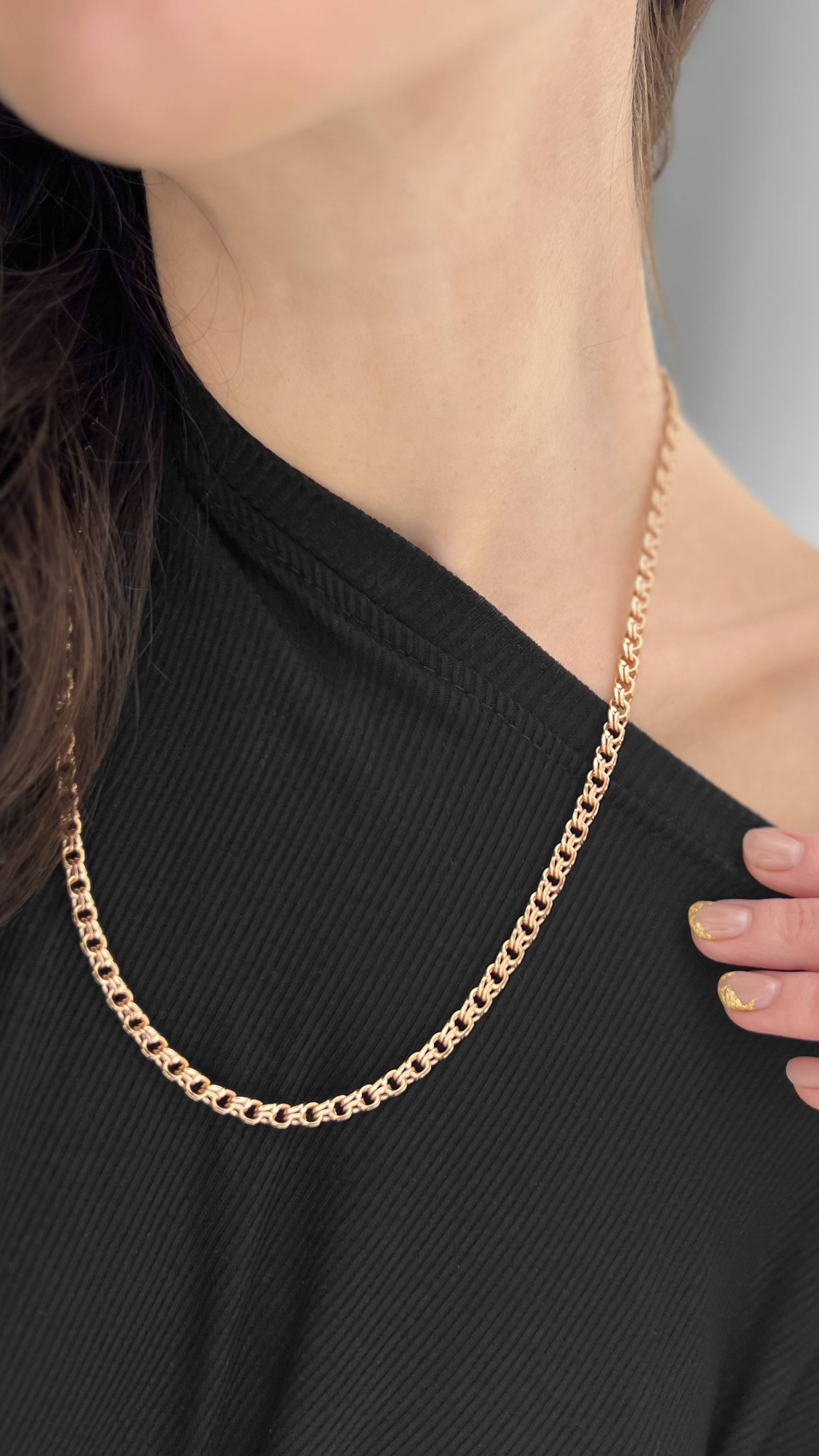 Золотая цепь Бисмарк 33 грамма проба 585