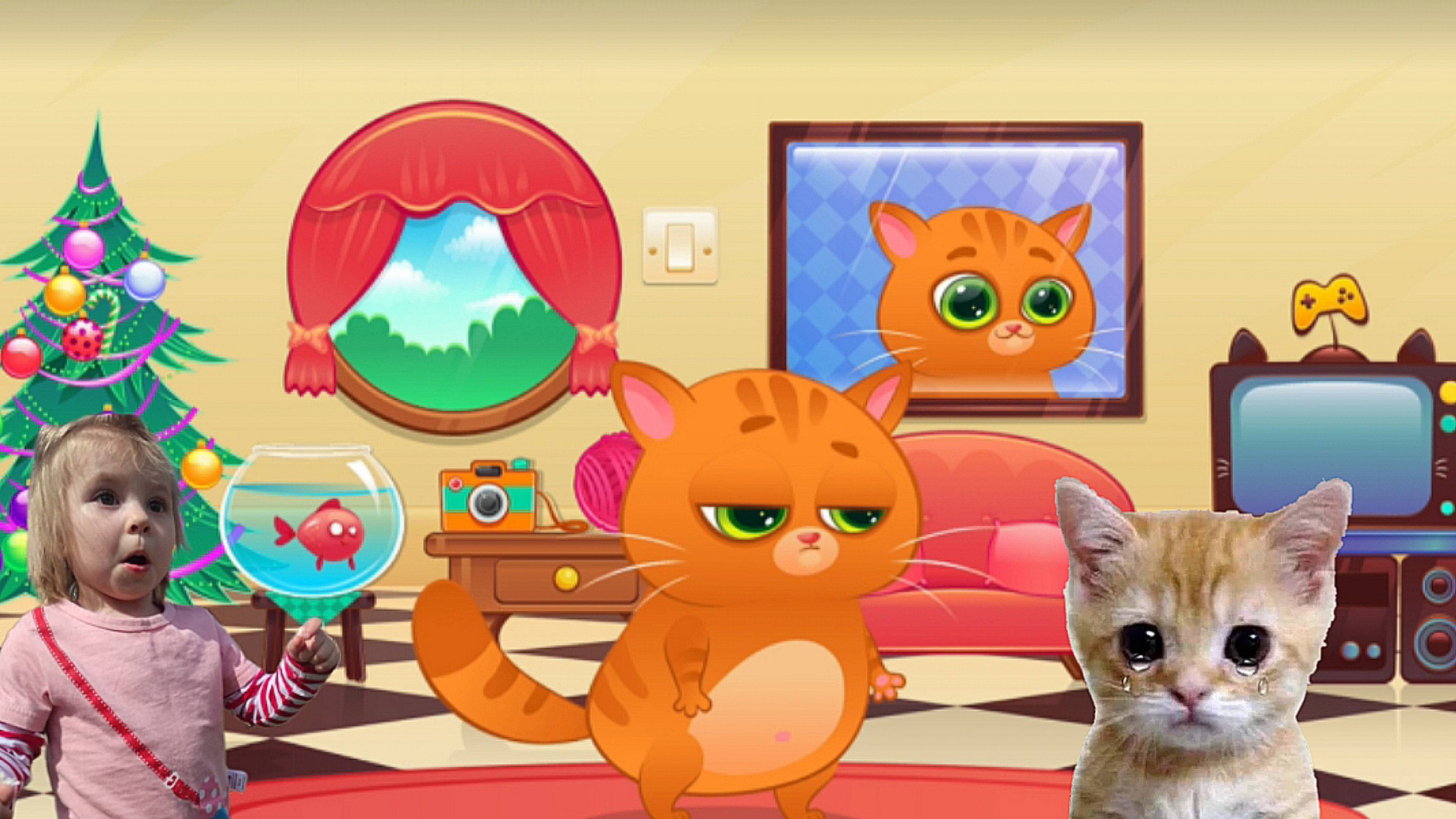 Котенок Бубу совсем грустный 🥺😿