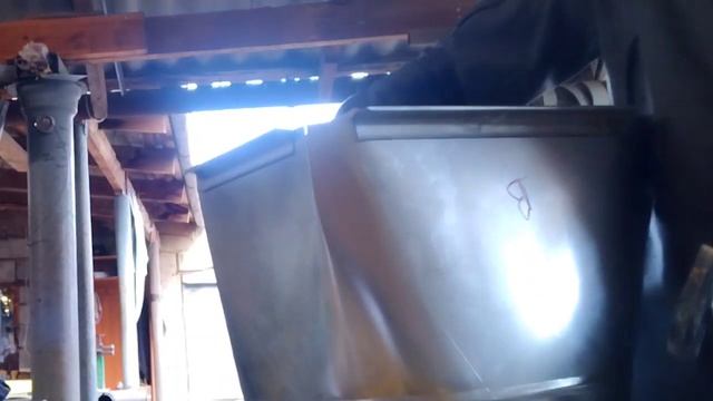 Переход 400х200 в ф315 со смещением .