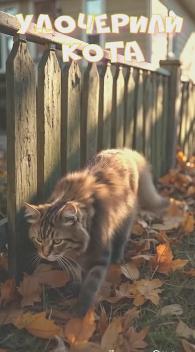 УДОЧЕРИЛИ  люди КОТА...