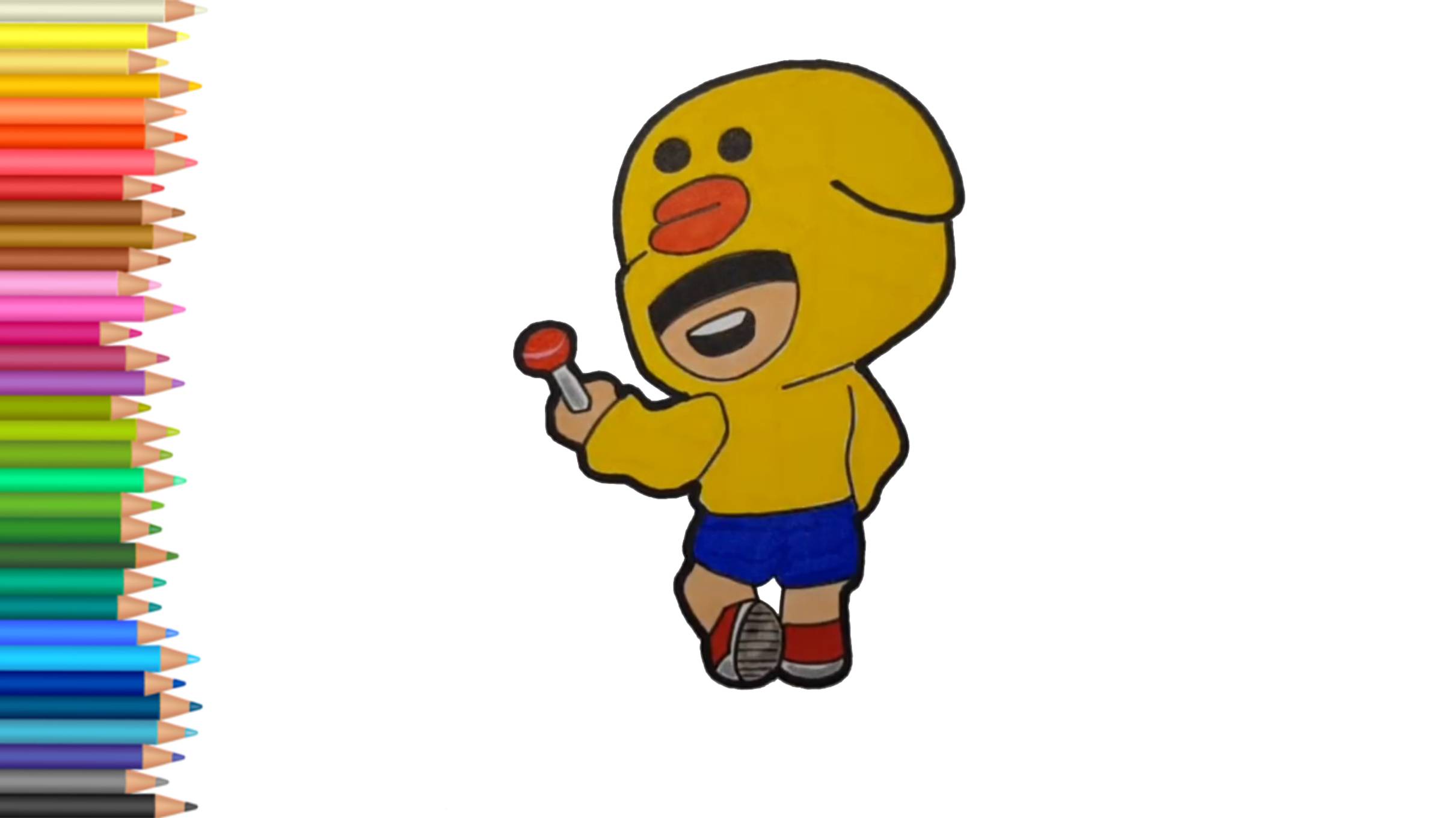 Как нарисовать скин Леона Салли из Бравл Старс 🌟