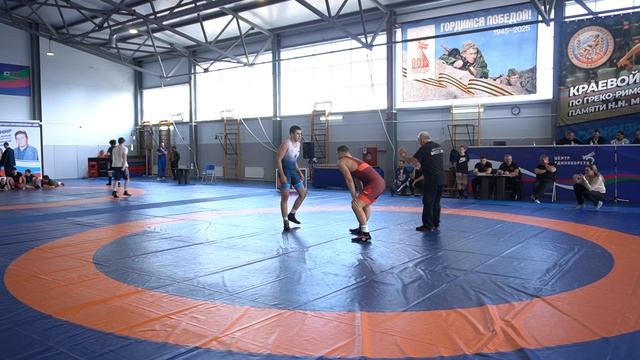 Ейск. Краевой турнир по греко-римской борьбе вес 80 кг. Унанов (Анапа)-Петросян (Динской р-н), 2025г