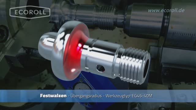 ECOROLL Упрочнение переходного радиуса инструментом типа EG45-40M