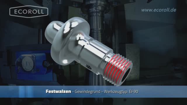 ECOROLL Упрочнение радиуса впадины профиля резьбы инструментом типа EF90